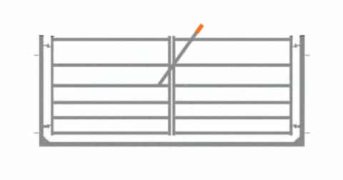 Two Part Gates in Frame - Ritchie